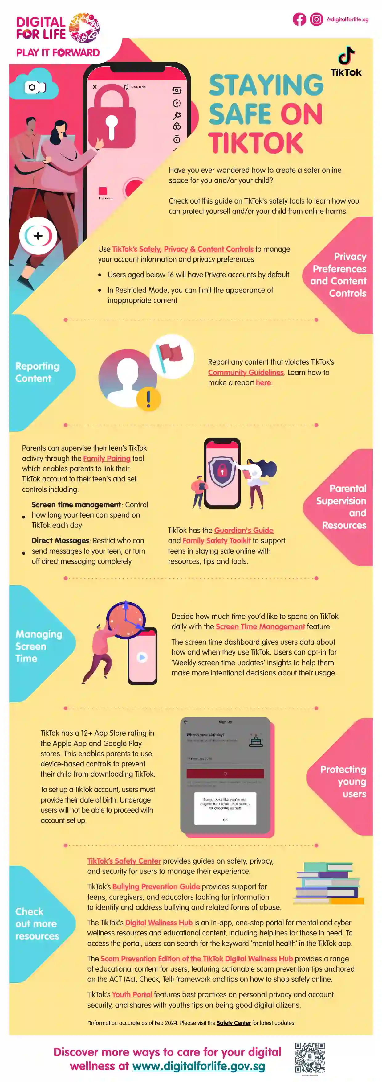 Tools and resources for managing your own safety online